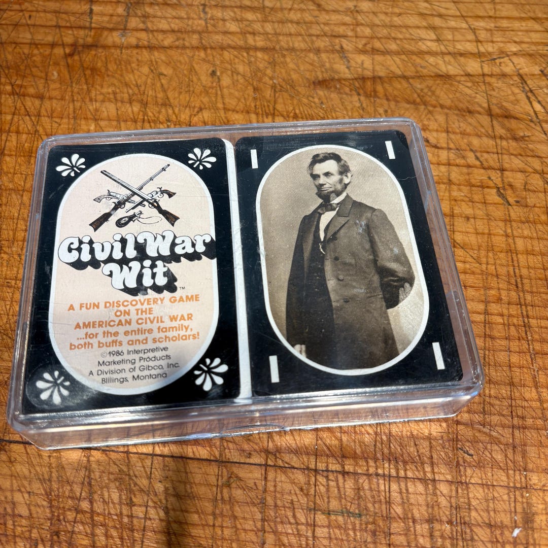 Vintage 1986 Civil War Wit Card Game: Rare Photo Cards - Etsy