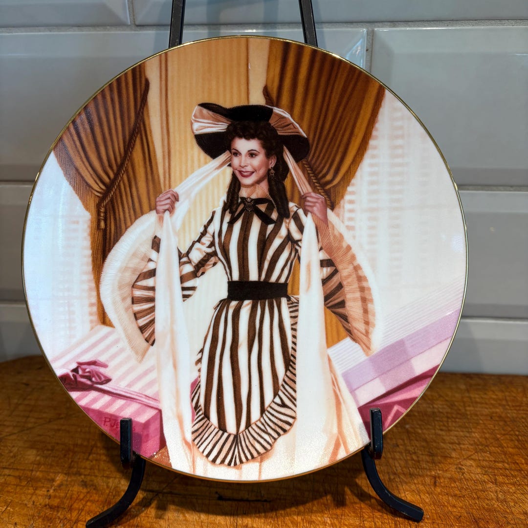 Vintage 'gone With the Wind' Collector Plate: W.S. George Fine China ...
