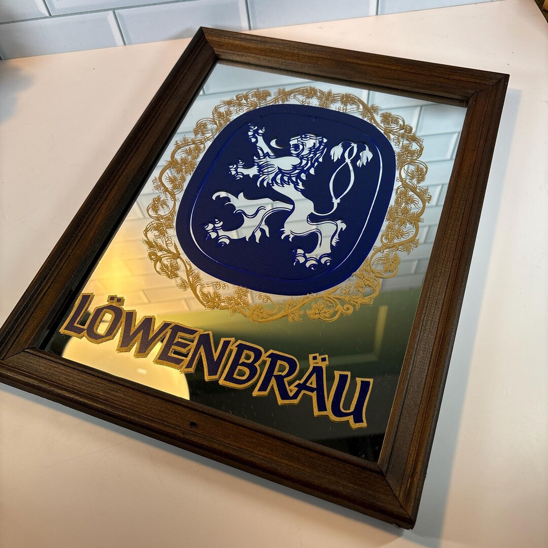 Vintage Lowenbrau Vintage Bar Mirror Special Beer - Etsy