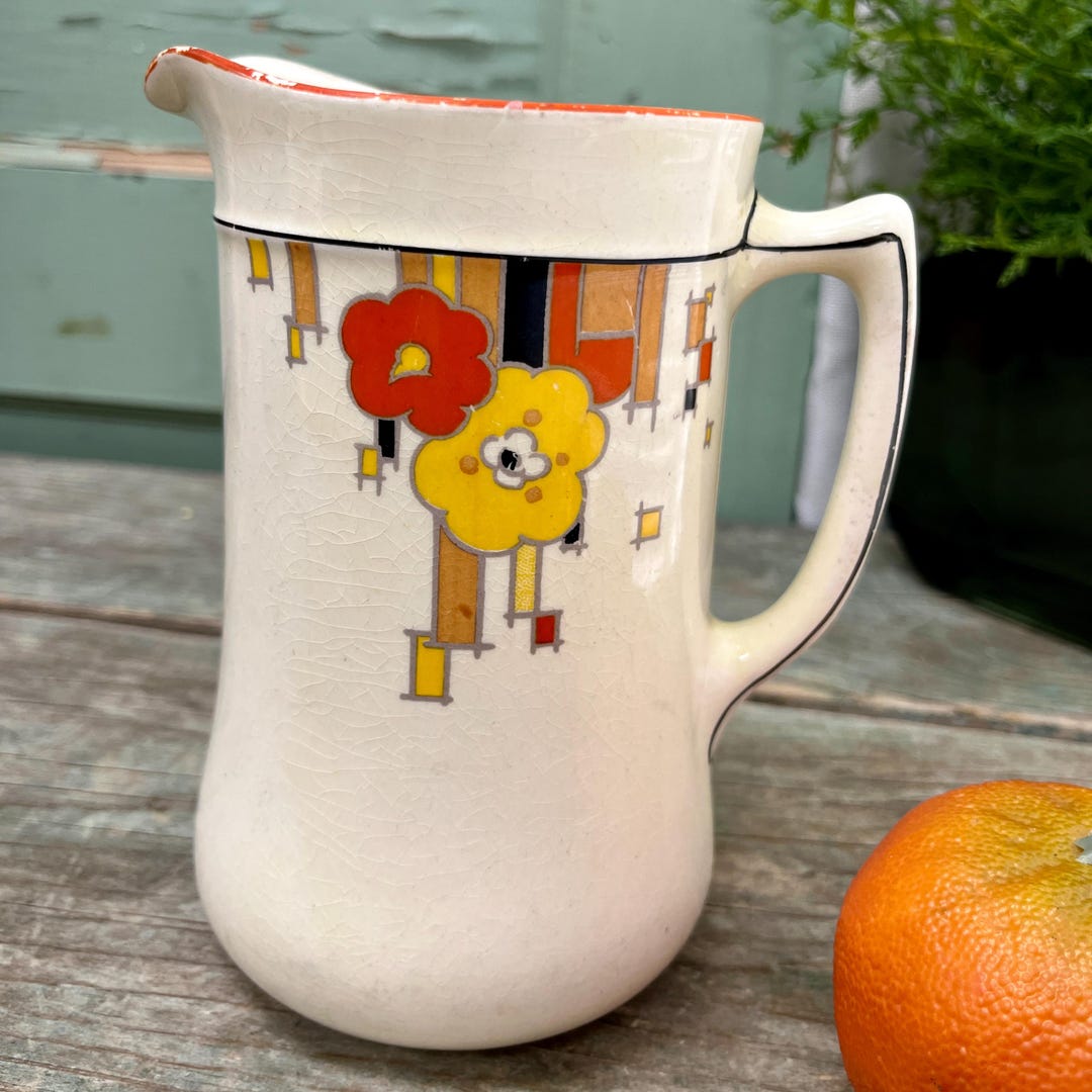 1930'S Morley Fox and Co. Homeleigh Ware Mayfair Pattern, Small Pitcher ...