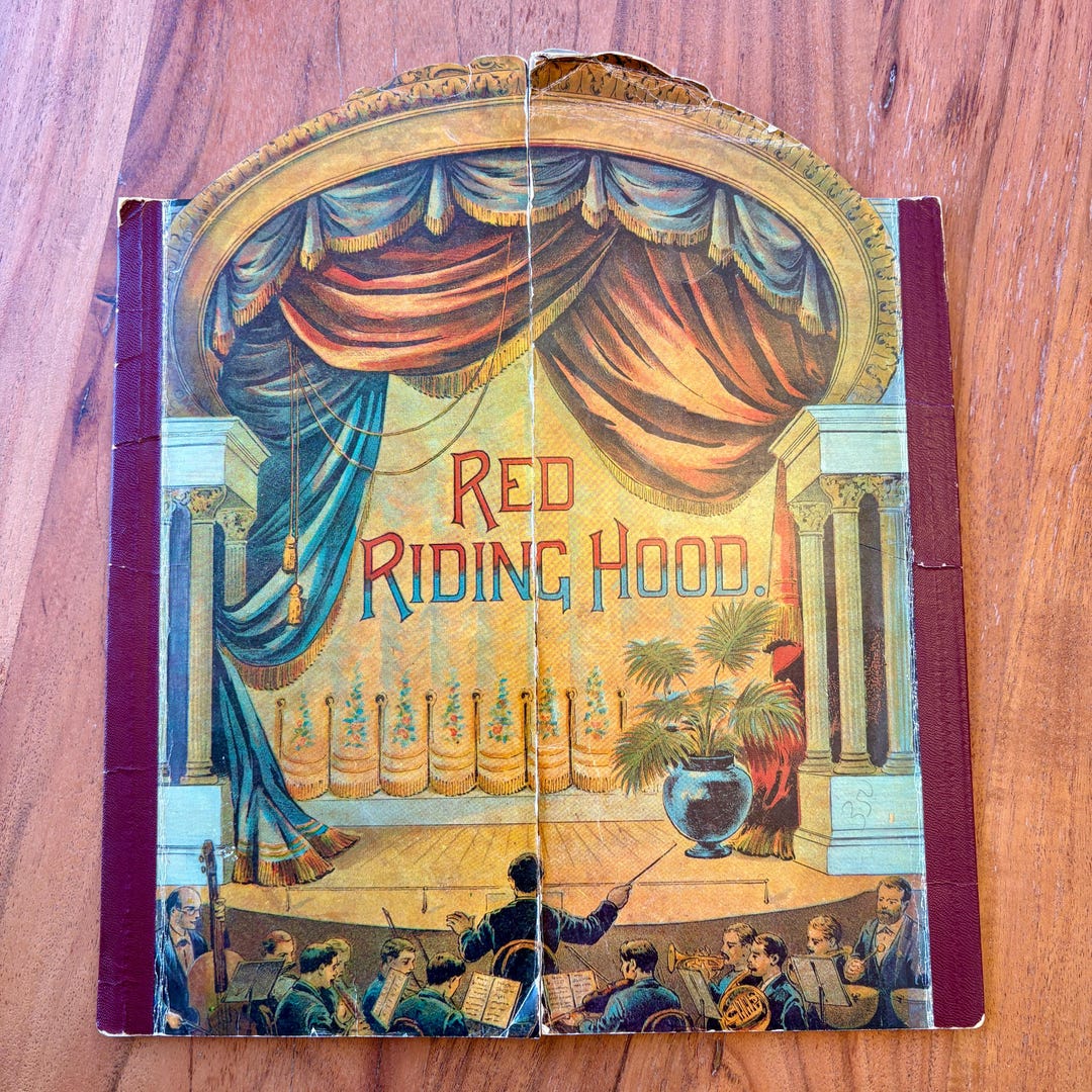 Vintage Red Riding Hood Theater Book Replica - 1891 Edition - Etsy