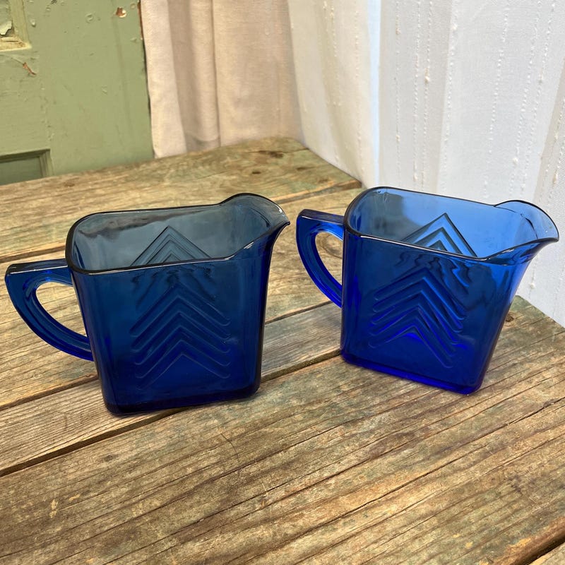 Small Glass Pitcher - Etsy