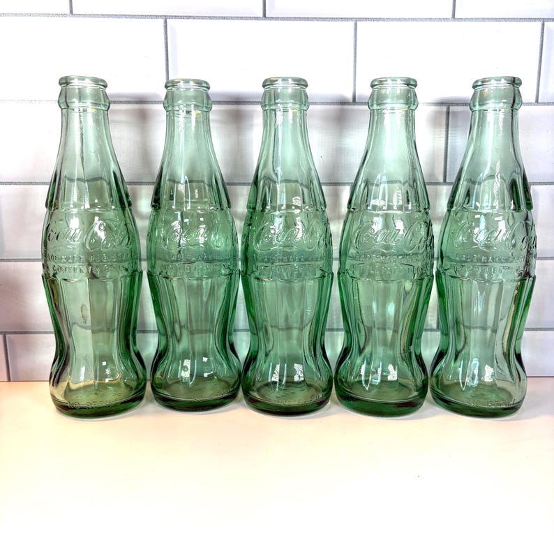 Vintage 1989 Coca-cola Bottle: Green Glass "christmas Coke" Collectible ...