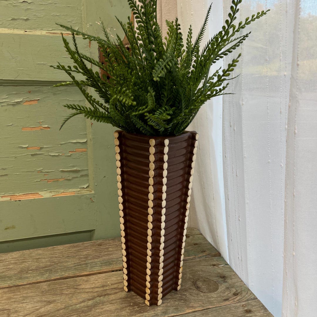 Vintage Royal Crown Log Stack Vase - Made in Czechoslovakia - Etsy