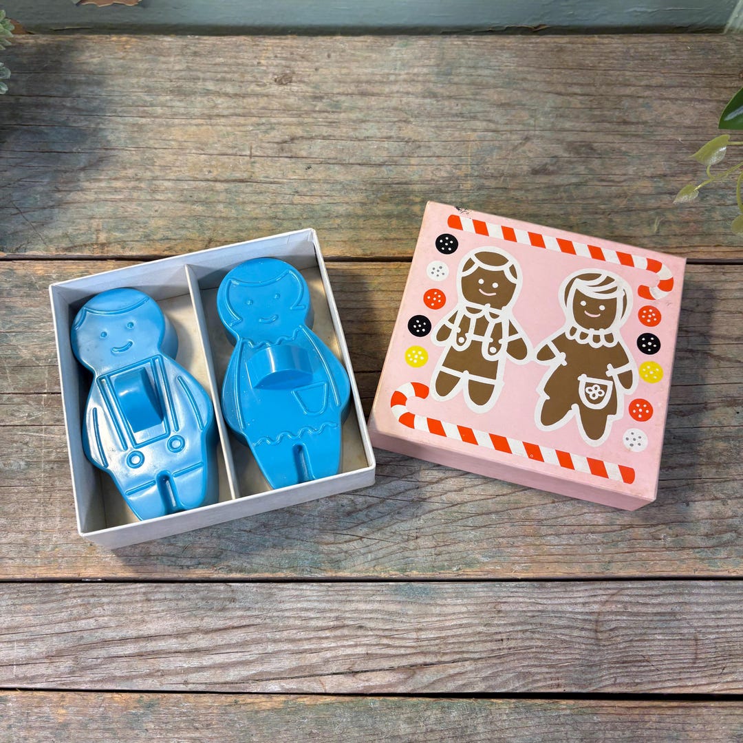 Vintage Avon Gingerbread Twins: Soap & Cookie Cutter Set - Sweet ...