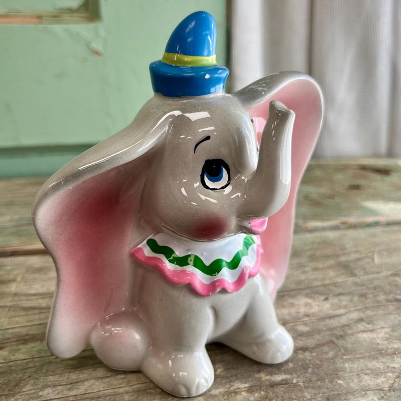 Vintage Dumbo Figurine 5 Tall, Porcelain, Walt Disney Productions ...