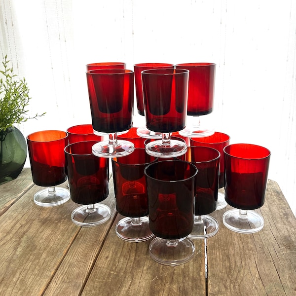 Vintage Wine Glasses - Etsy