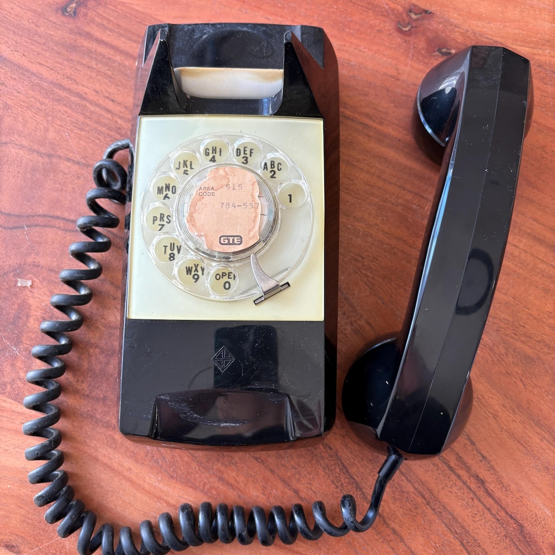 Vintage Black Wall Mount Rotary Dial Starlite Automatic Electric ...