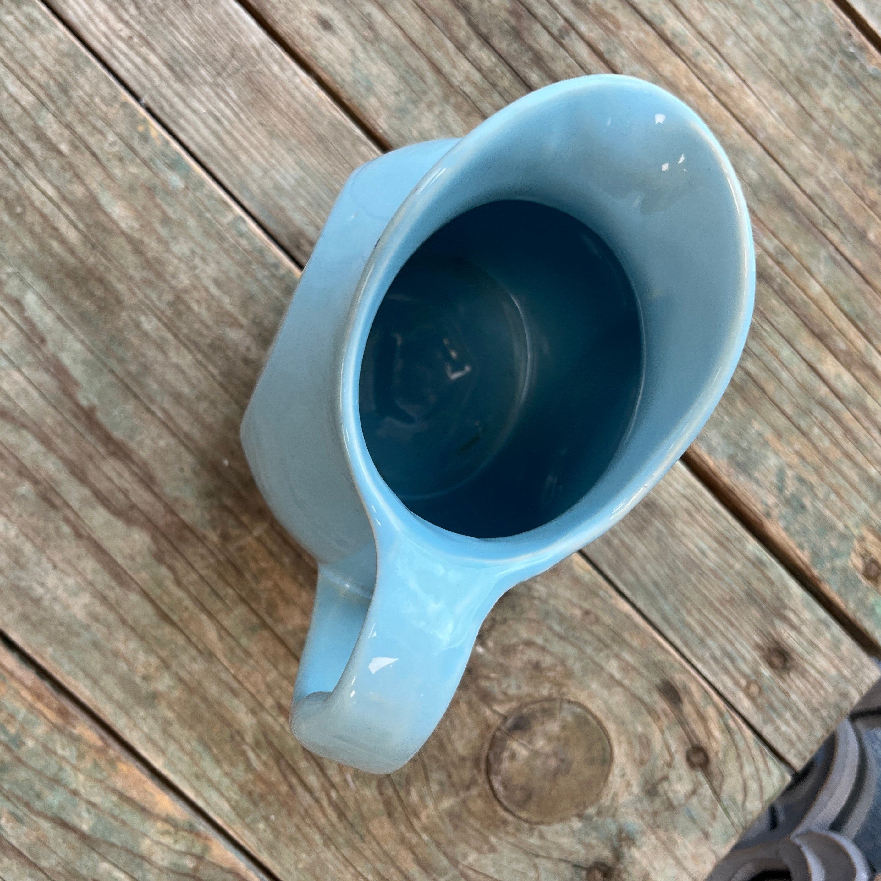 Pantry Parade Pitcher, Blue Circle Pitcher, Vintage Kitchen, Made in ...