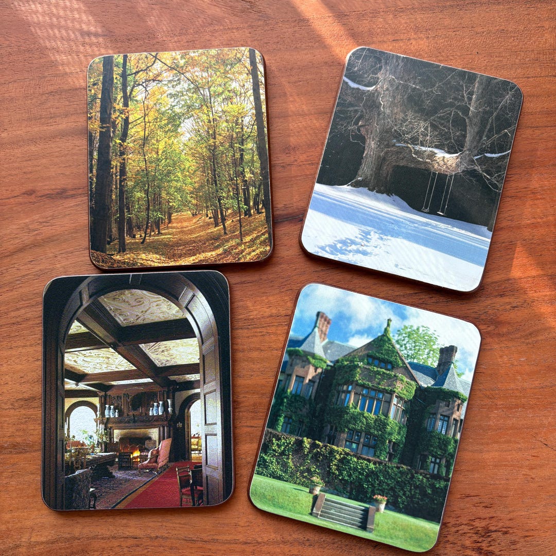 Vintage Blantyre Resort Coaster Set - Lady Clare Wood Coasters - Etsy