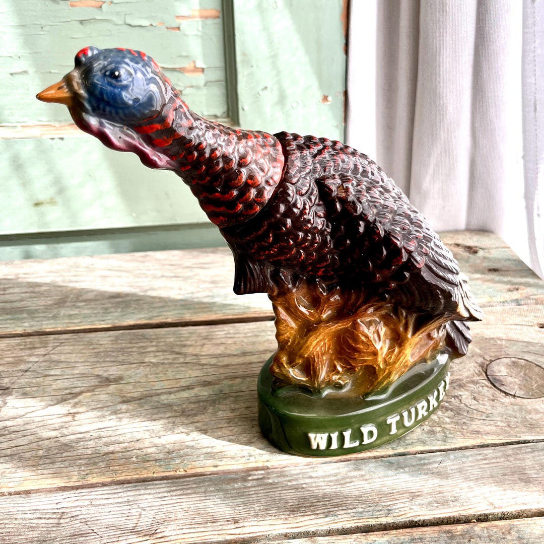 Wild Turkey Decanter, Ceramic Decanter From the 1970s, FREE SHIPPING ...