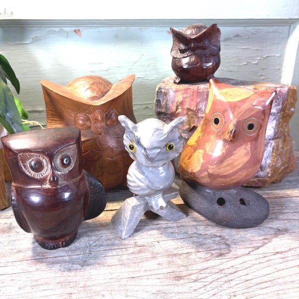 Ceramic Owl Sculpture - Etsy