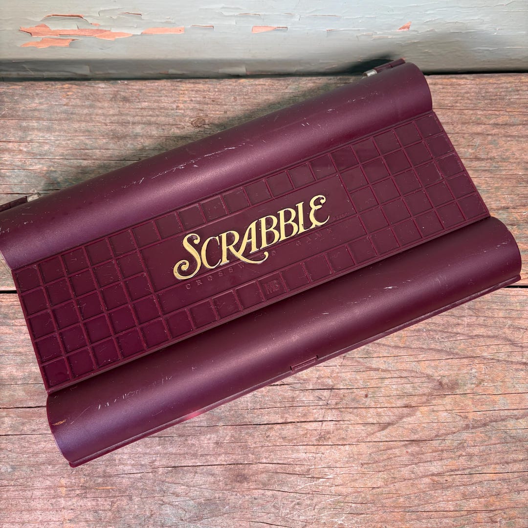 Vintage Travel Scrabble Set Complete Mini Travel Word, Crossword Game ...