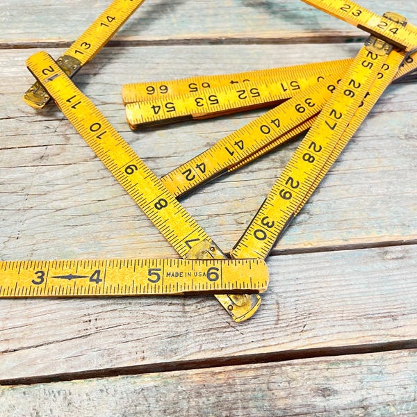 Folding Wood Ruler - Etsy
