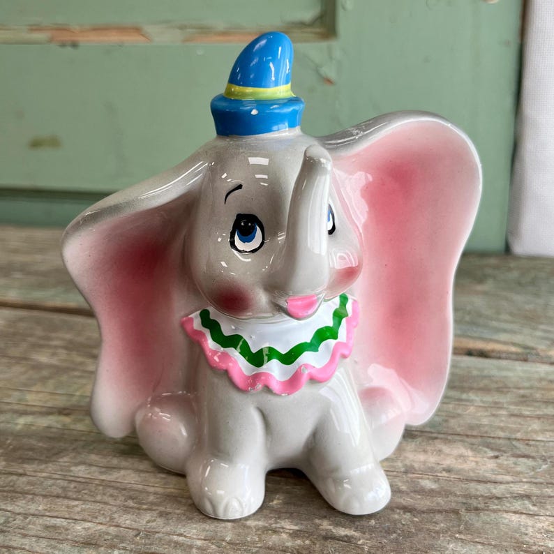 Vintage Dumbo Figurine 5 Tall, Porcelain, Walt Disney Productions ...