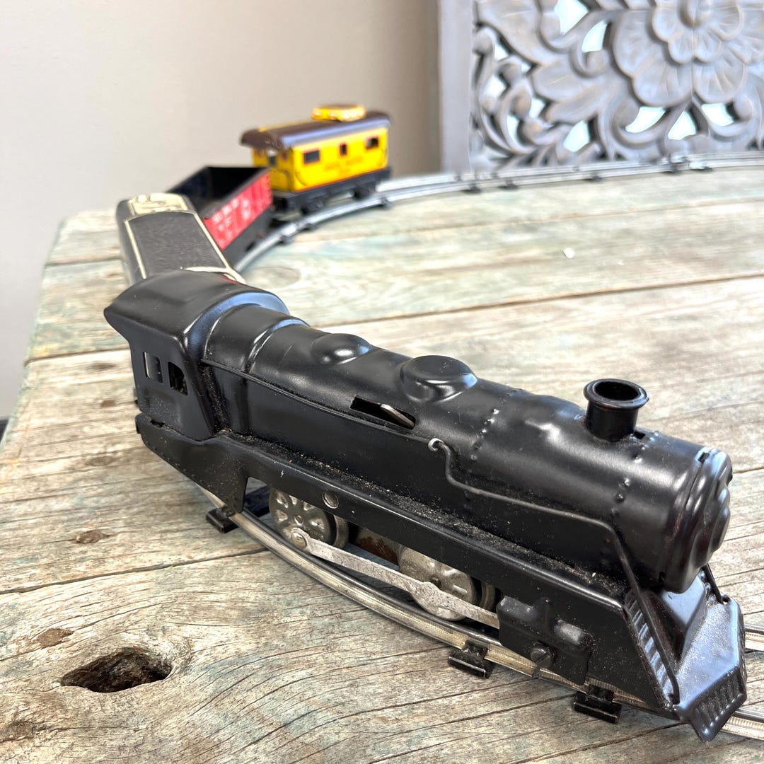 Vintage Marx Train Set, Antique Train Set, Vintage Train, Metal Toy ...