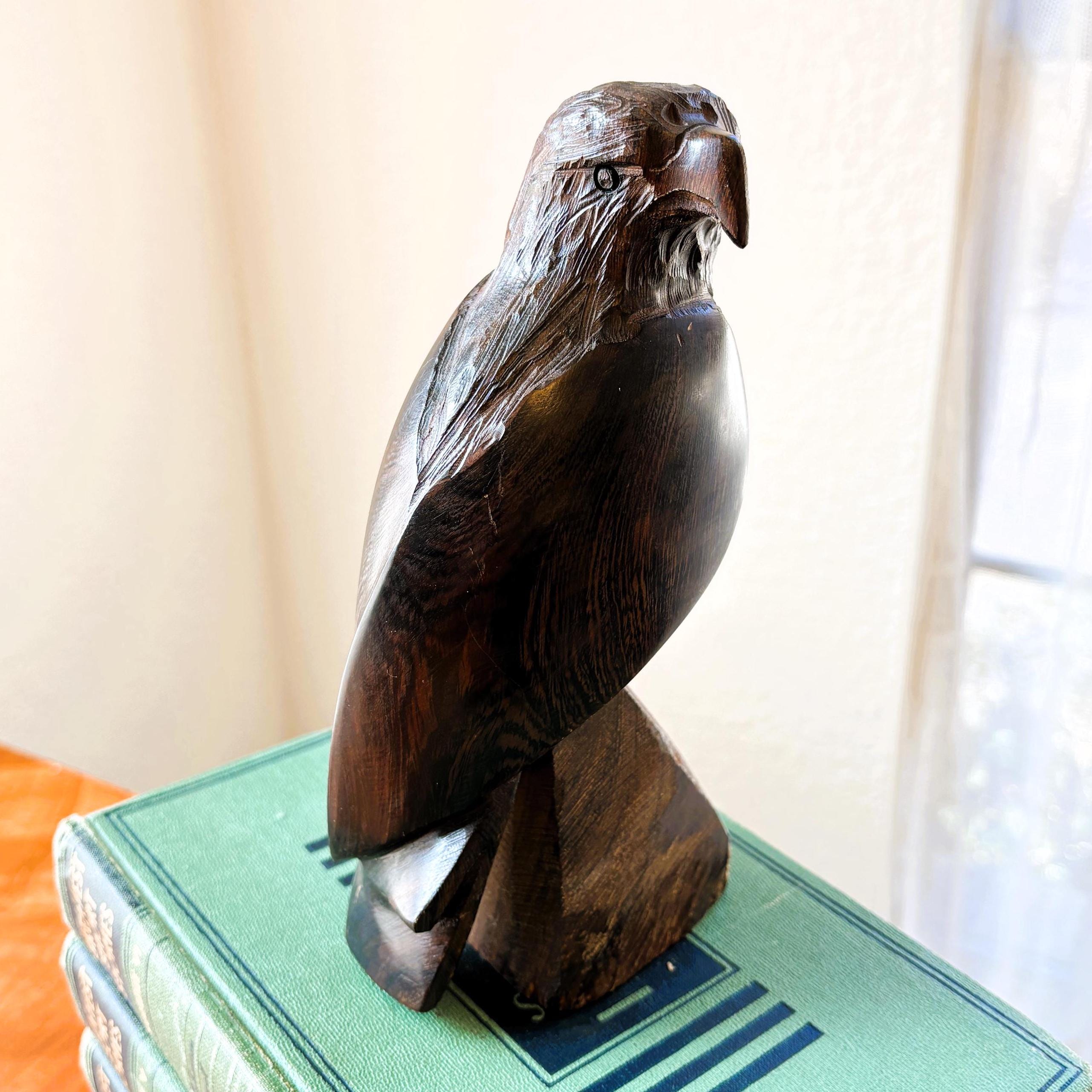 Vintage Hand Carved Ironwood Bird Sculpture, Signed Marcel - Etsy