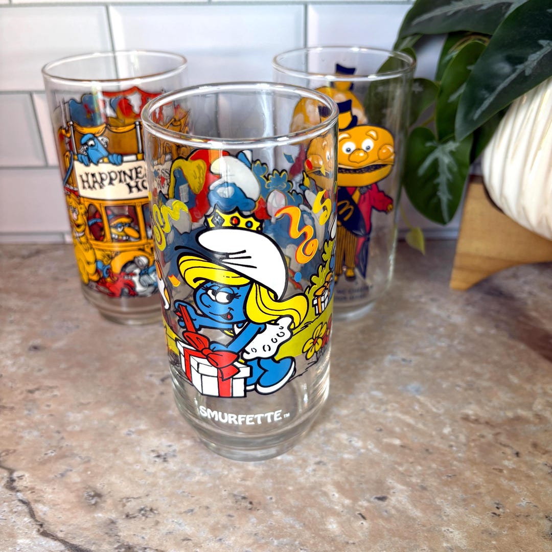 Vintage Character Glasses: Smurfs, Muppets, Mcdonalds - 70s/80s ...