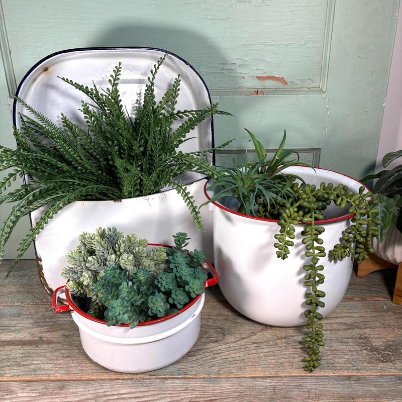 Enamel Bucket - Etsy