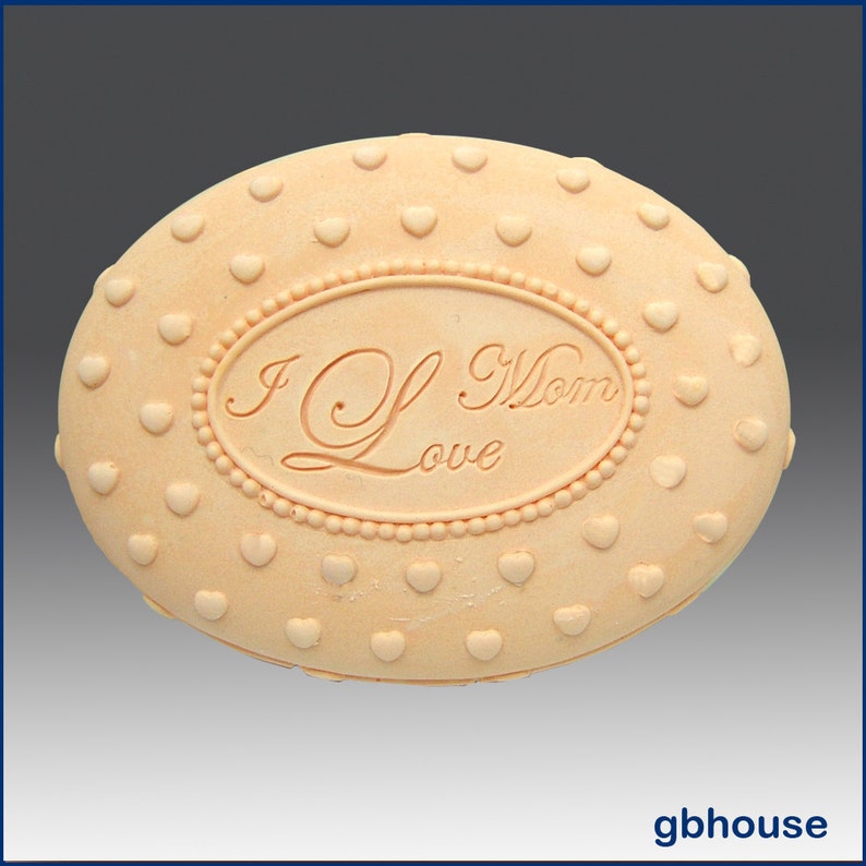 2D Silicone Soap Mold - I Love Mom Oval - Free Shipping - Etsy