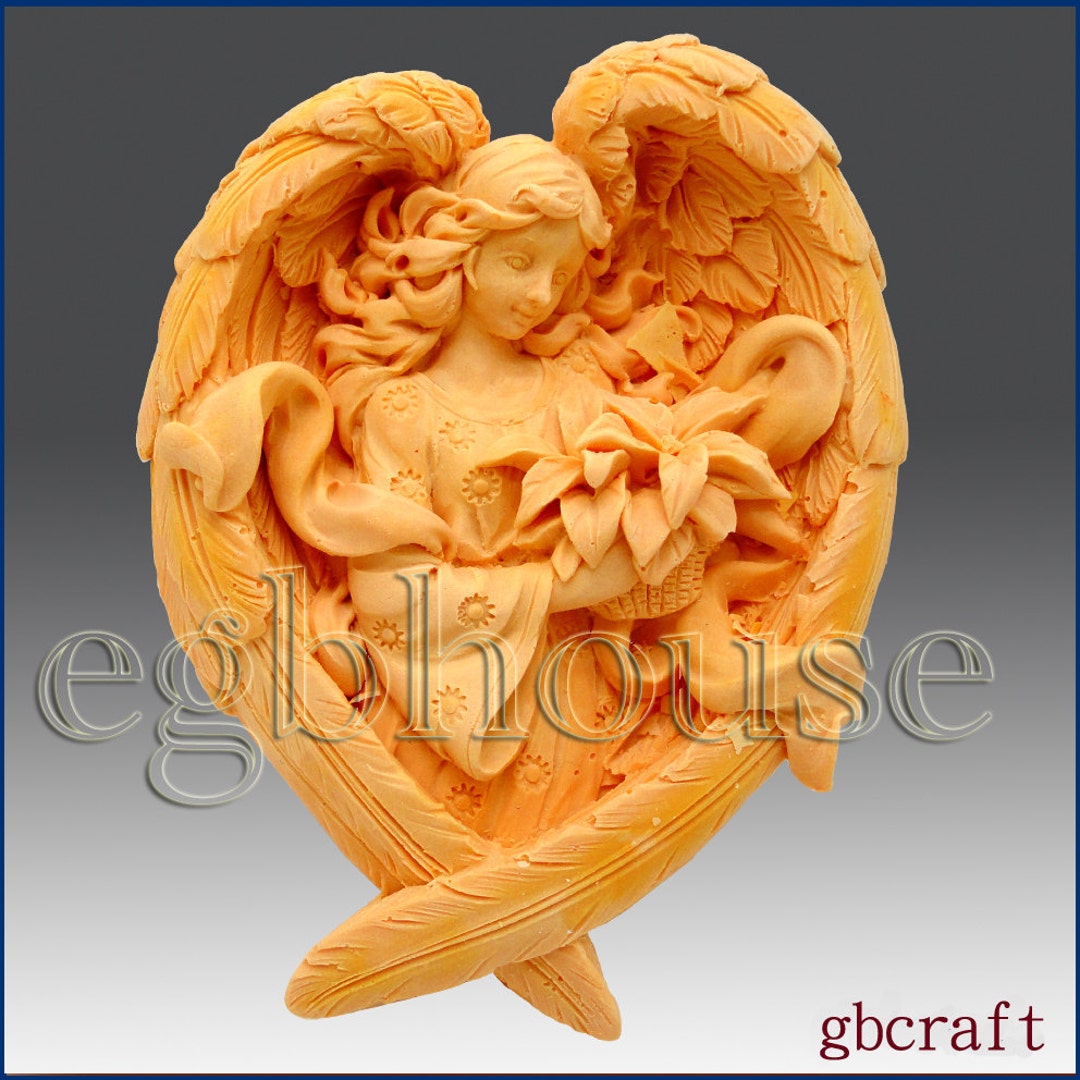 2D Soap Silicone Mold - Angel of the Seasons- Winter - Free Shipping - Etsy