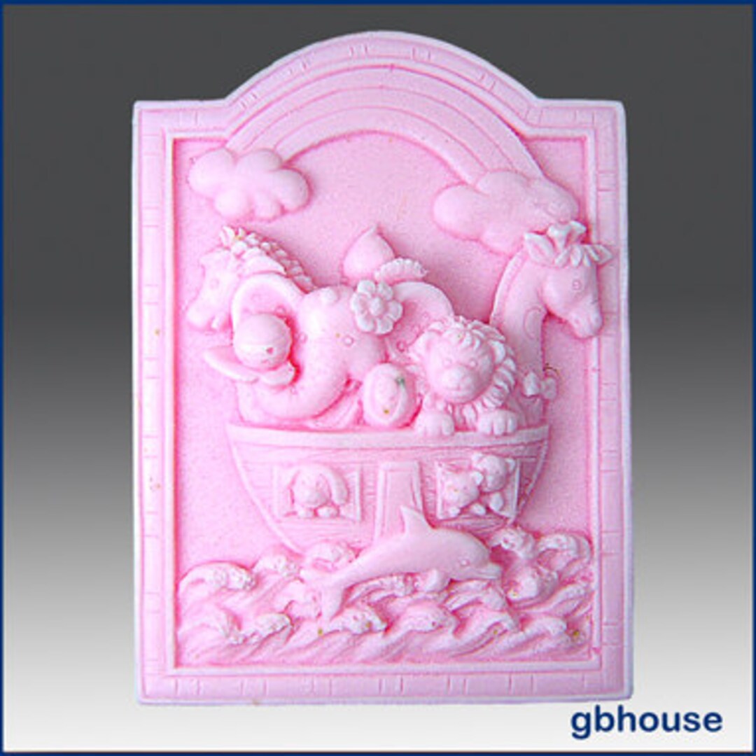 2D Silicone Soap/polymer Clay/cold Porcelain Clay/plaster Mold - Noah ...