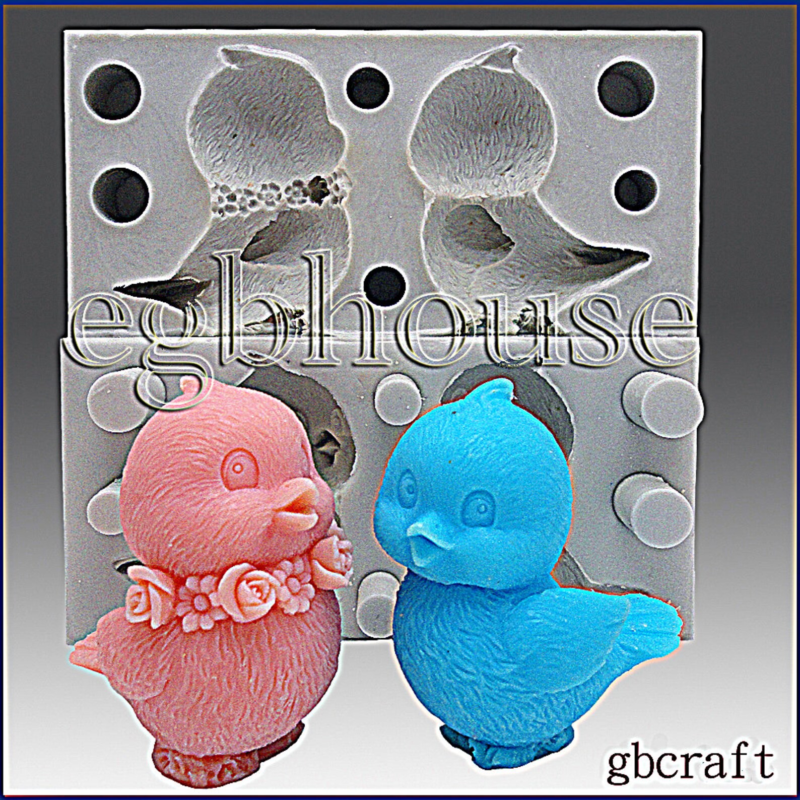 3D Silicone Soap Mold Birdie Duo 2 in 1 Buy From - Etsy