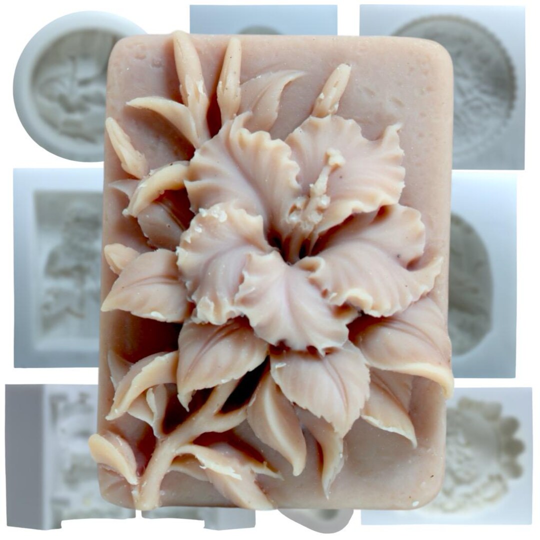 2D Silicone Soap/polymer Clay/cold Porcelain Clay/plaster Mold Ruffled ...