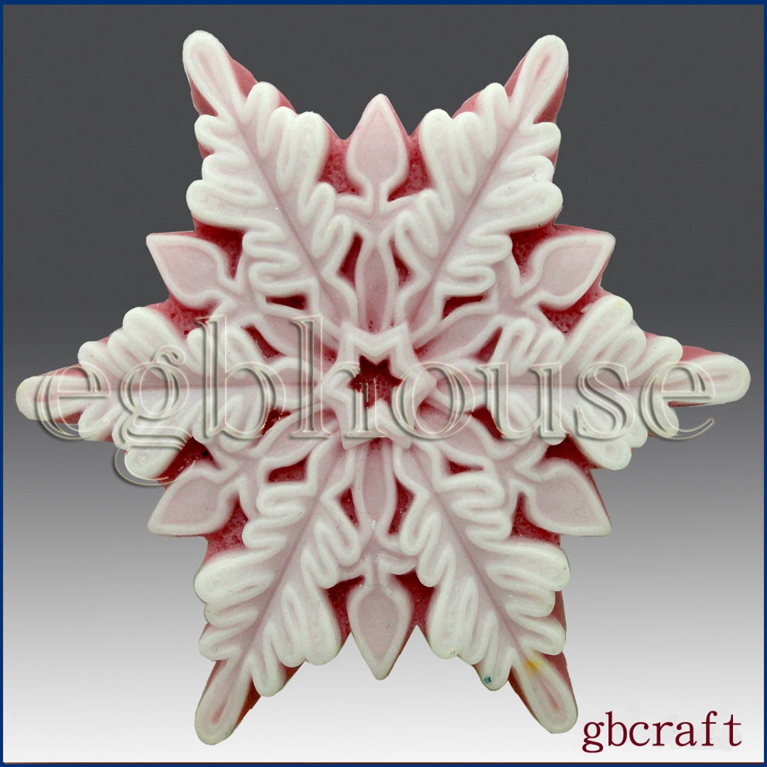 2D Silicone Soap Mold - Snowflake No. 9 - Etsy