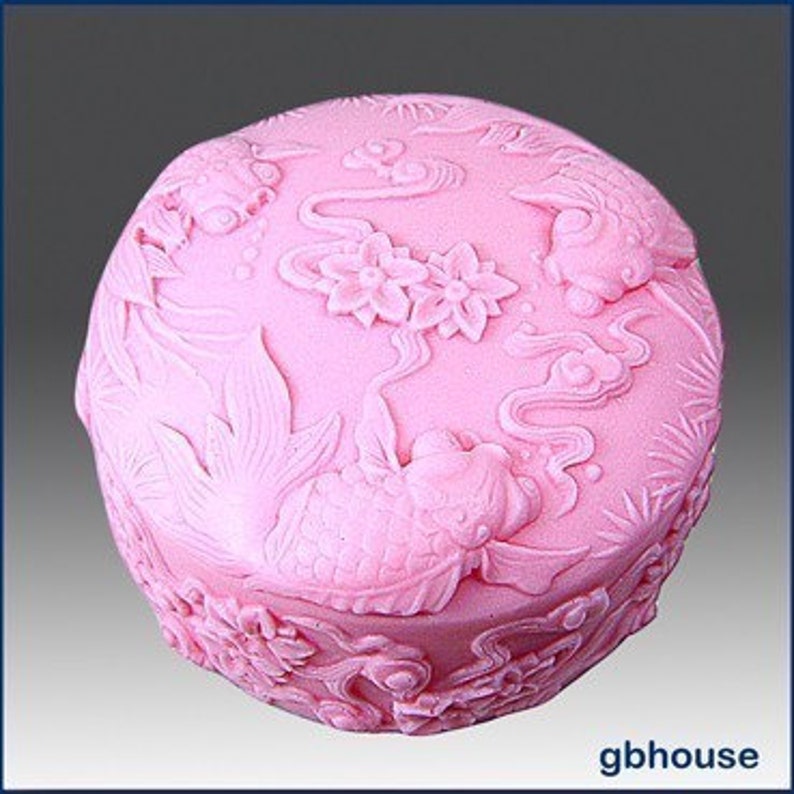 Fishes and Good Wishes 2D Silicone Soap Mold - Etsy