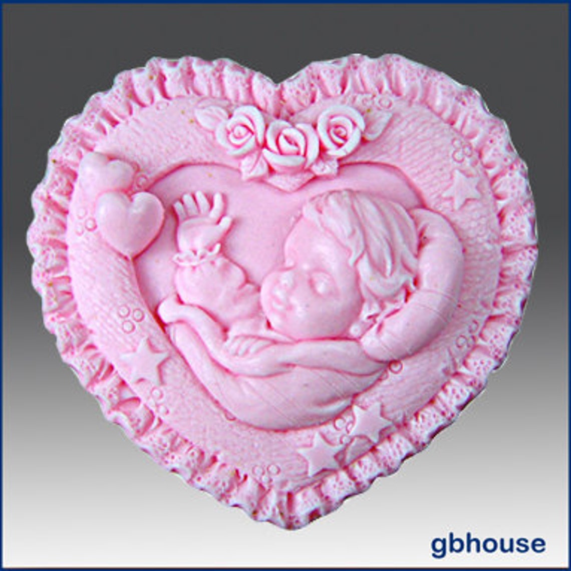 2D Silicone Soap/polymer Clay/cold Porcelain Clay/plaster Mold - Etsy