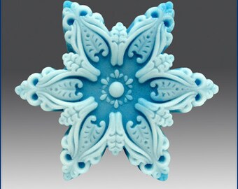 Silicone Soap N Floating Candle Mold Snowflake 3 Free | Etsy