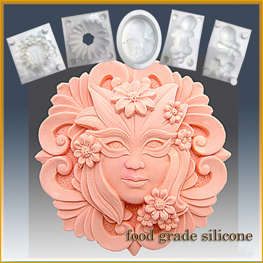 Muse Round - Detail of High Relief Sculpture - Silicone Soap/sugar ...