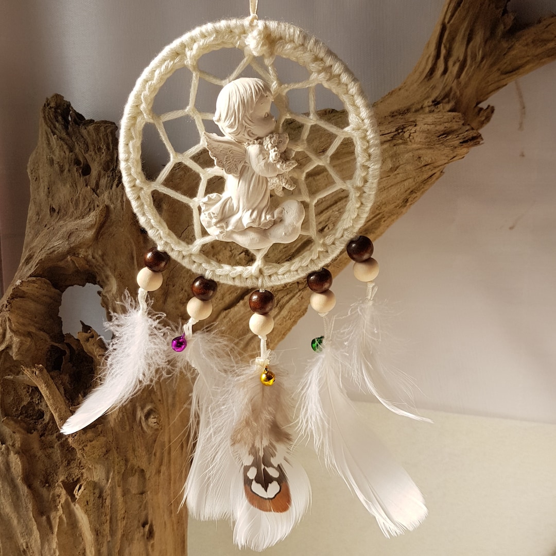 Angel Diffuser Stone Feather Dreamcatcher - Boho Girls Boys ...