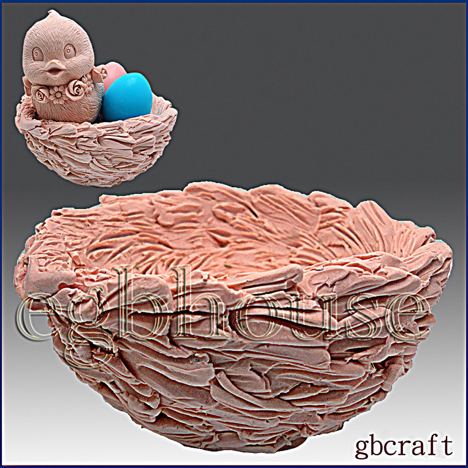 3D Silicone Soap / Candle Mold Bird Nest nest Mold Only for - Etsy