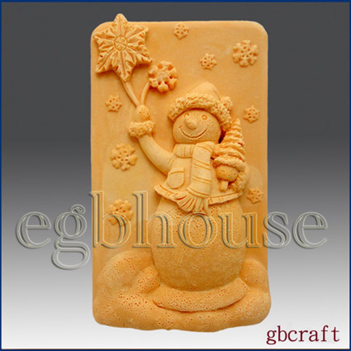 2D Silicone Soap Mold Frosty With Snowflakes - Etsy