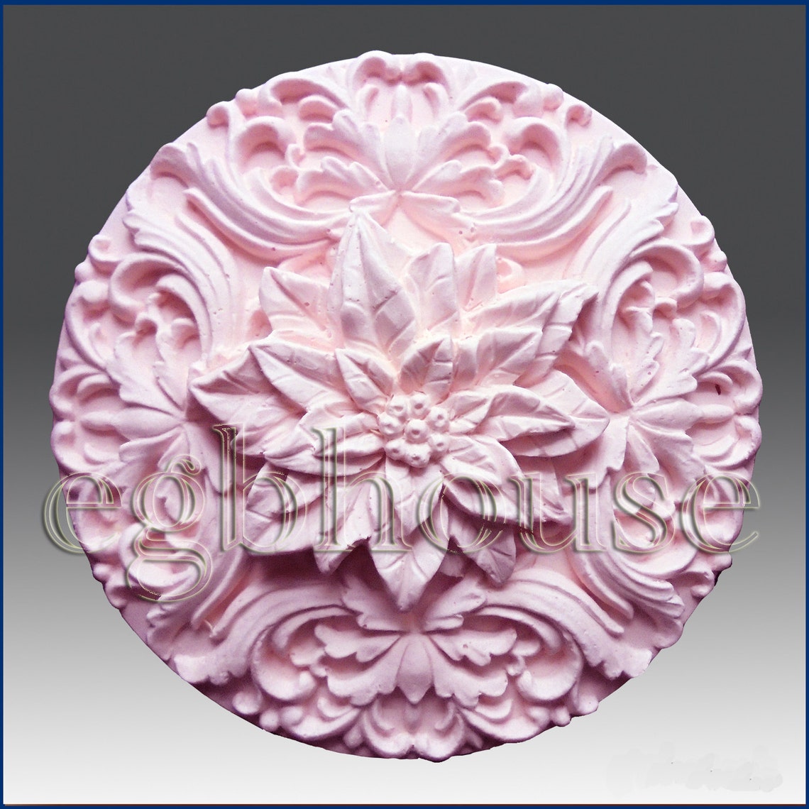 2D Silicone Soap/polymer/clay/cold Porcelain Mold Poinsettia - Etsy