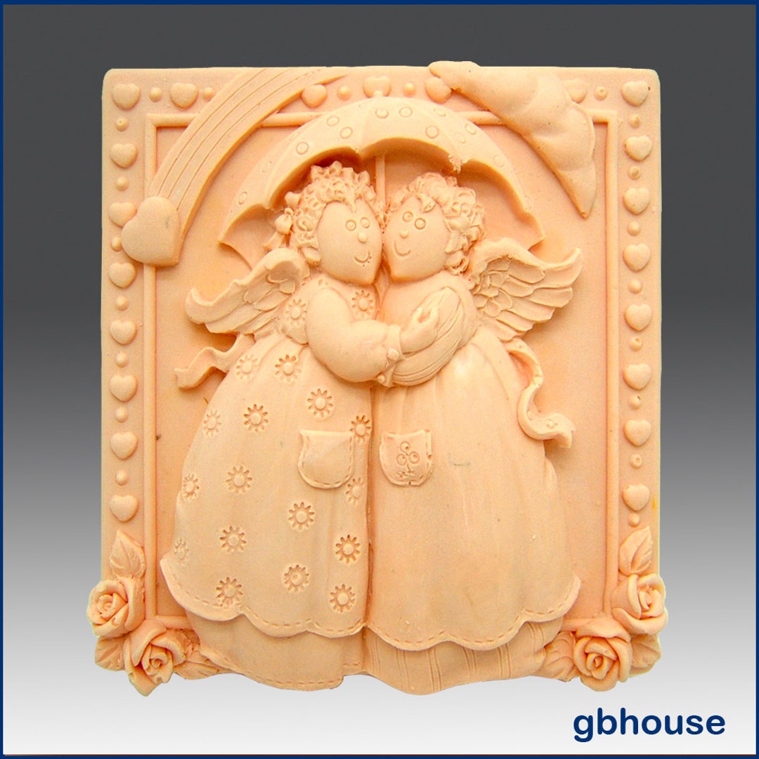 2D Silicone Soap Mold - Angelic Friends - You Are Buying From Original ...
