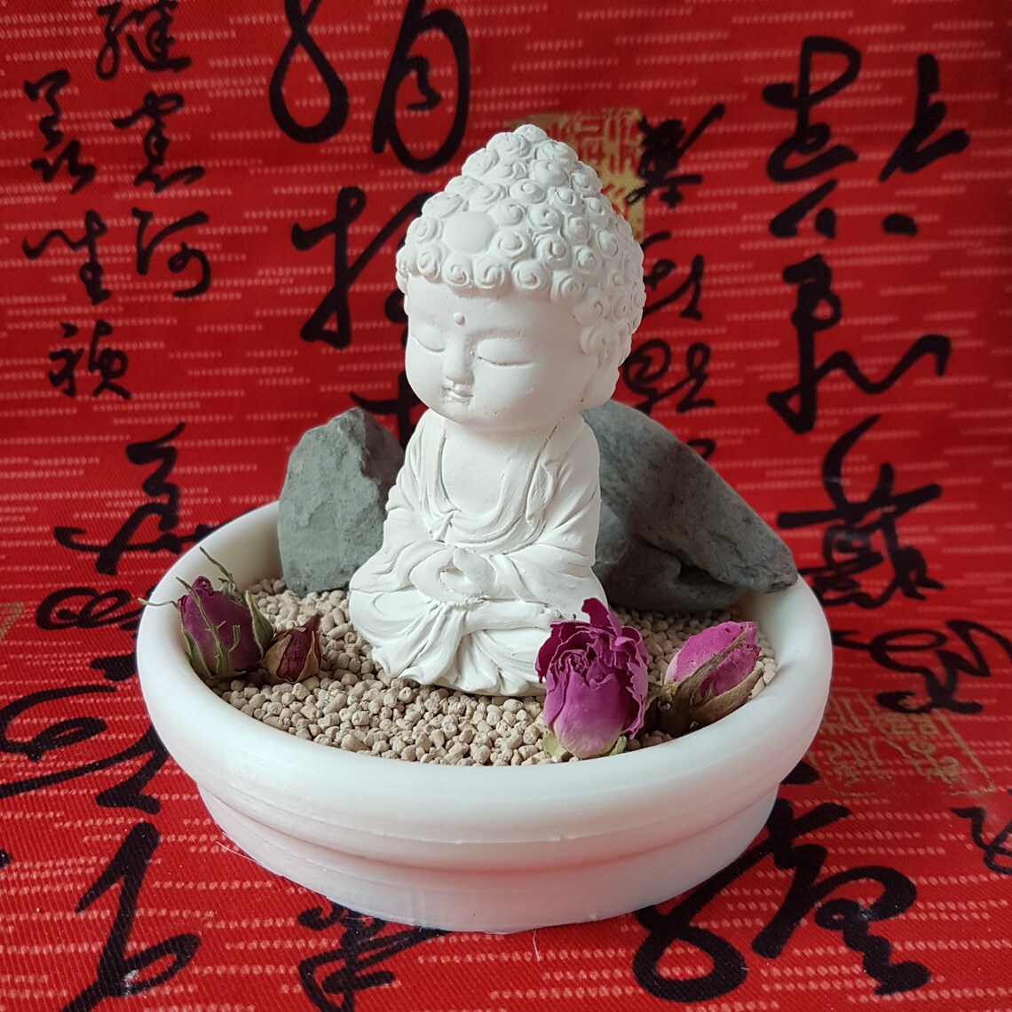 Meditation Buddha With Zen Garden Decor Miniature PDMD1J | Etsy
