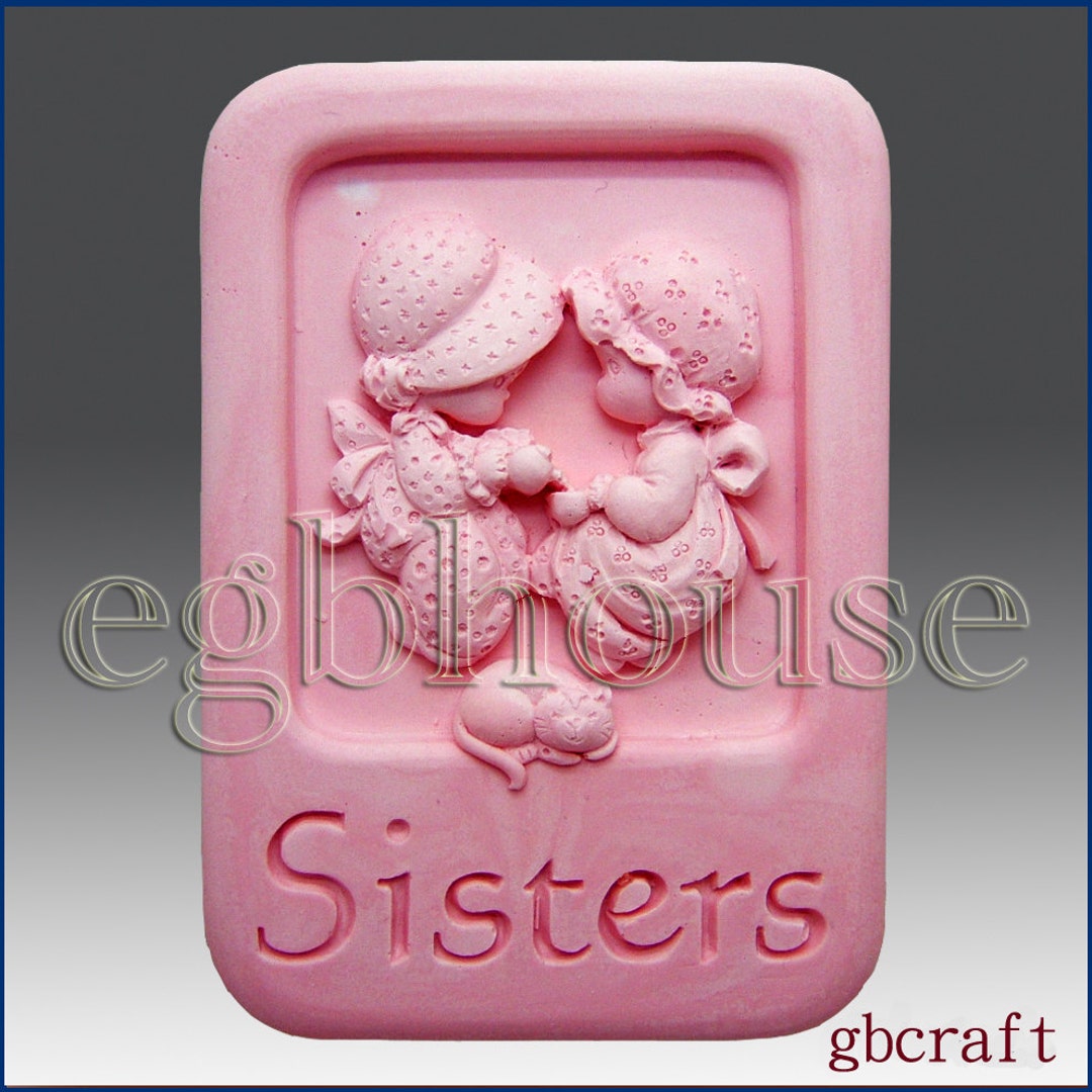 2D Silicone Soap Mold Sisters No. 2 - Etsy