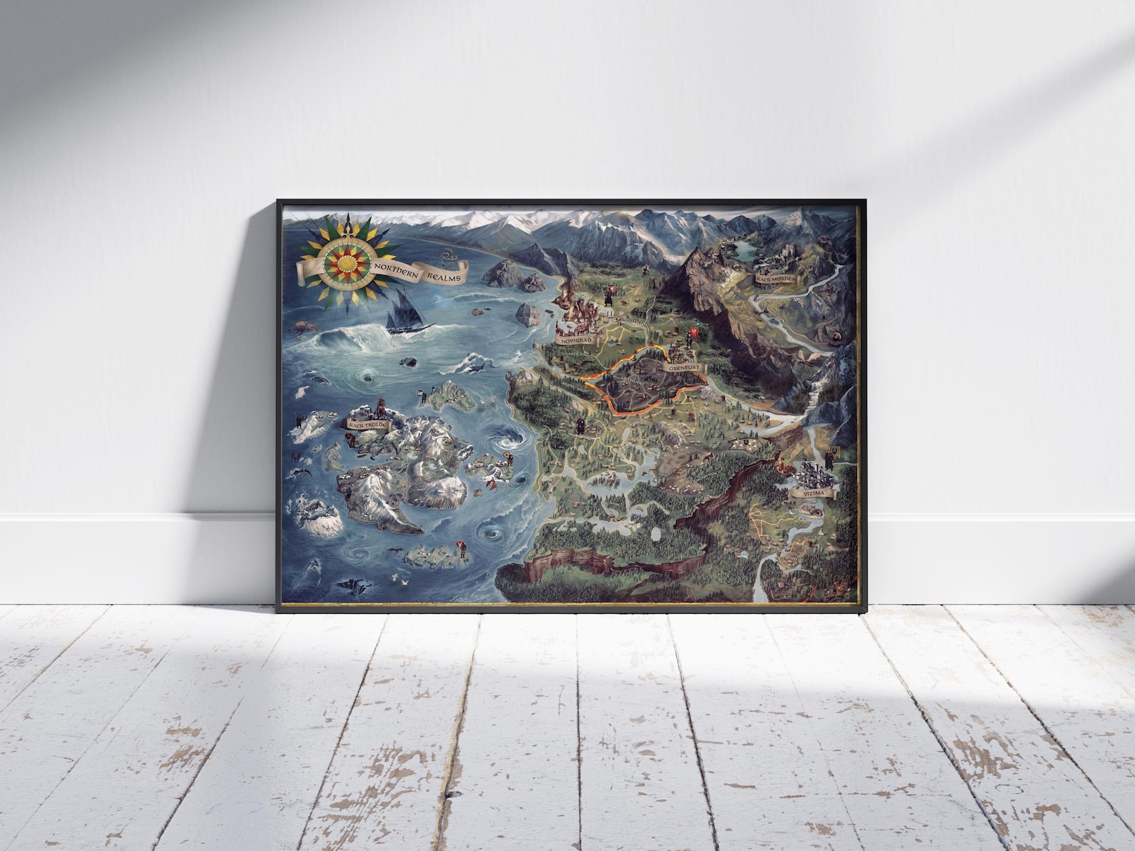 The Witcher 3 Map Canvas,game Series Map Canvas,the Witcher 3 Map ...