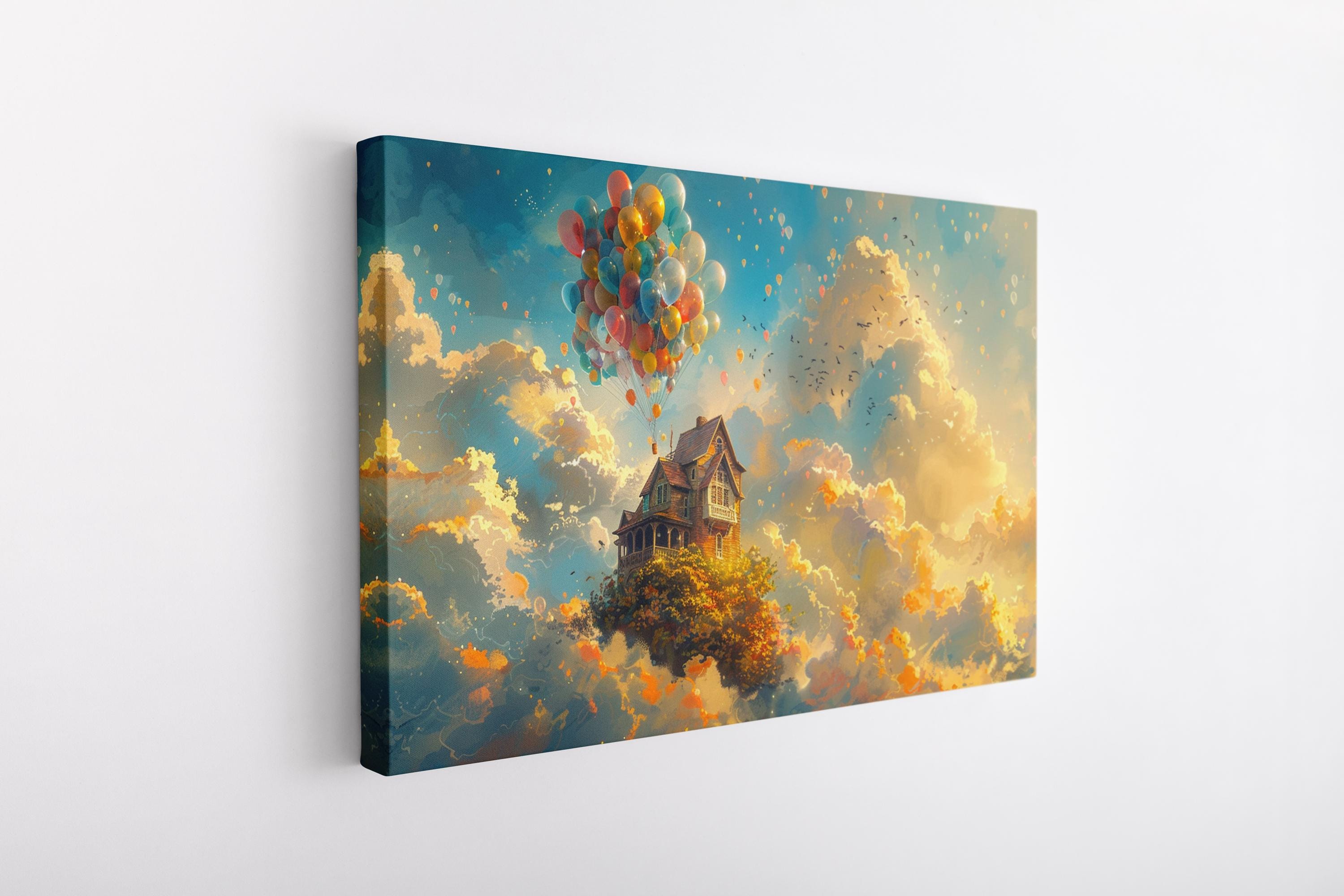 Up Movie Wall Art,up Pixar Canvas,pixar Wall Decor,up Poster,kids Poom ...
