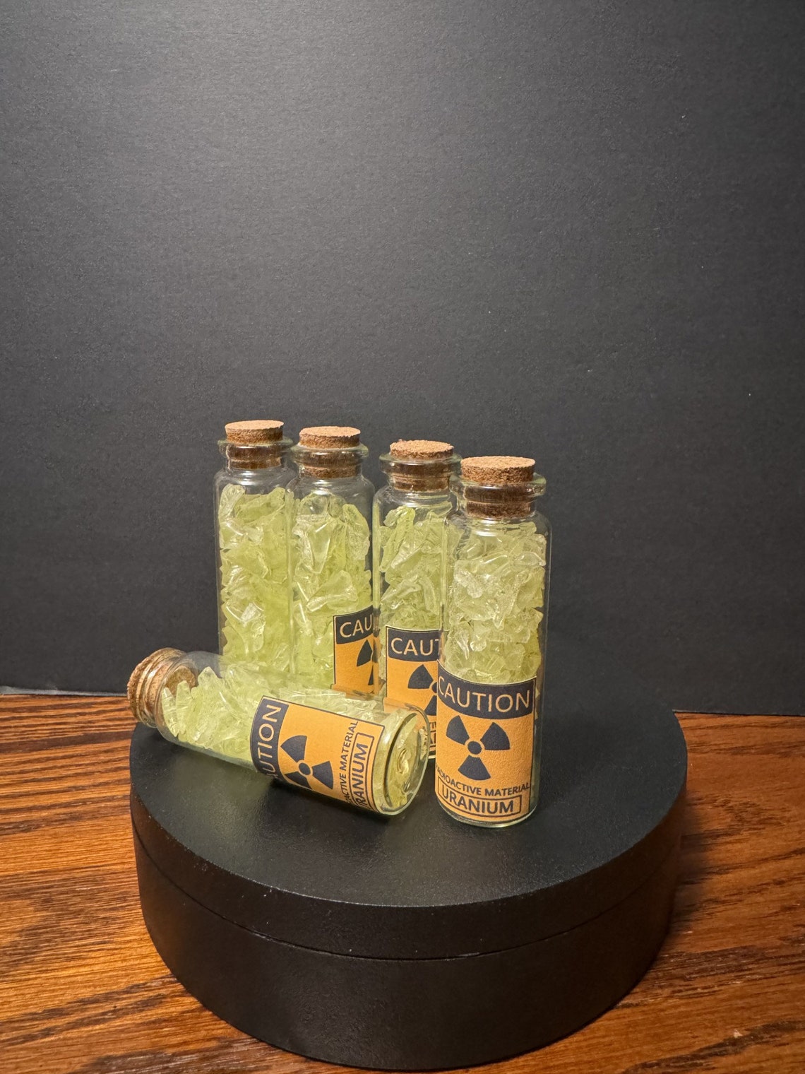 Uranium Glass Vial: UV Reactive, Cork-topped, Fallout Cosplay Prop - Etsy