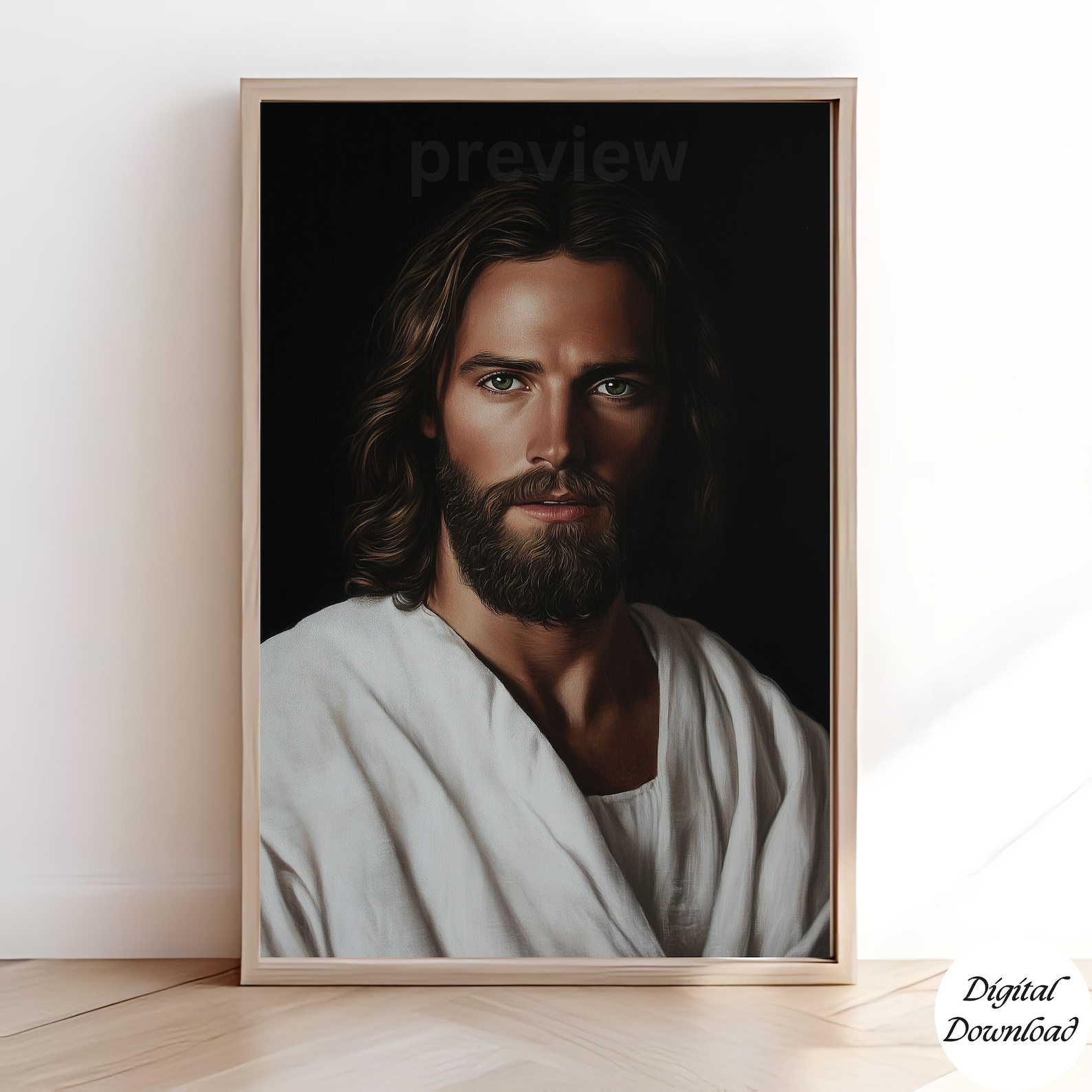 Prince of Peace Art: Jesus Christ Portrait, Christian Home Decor ...