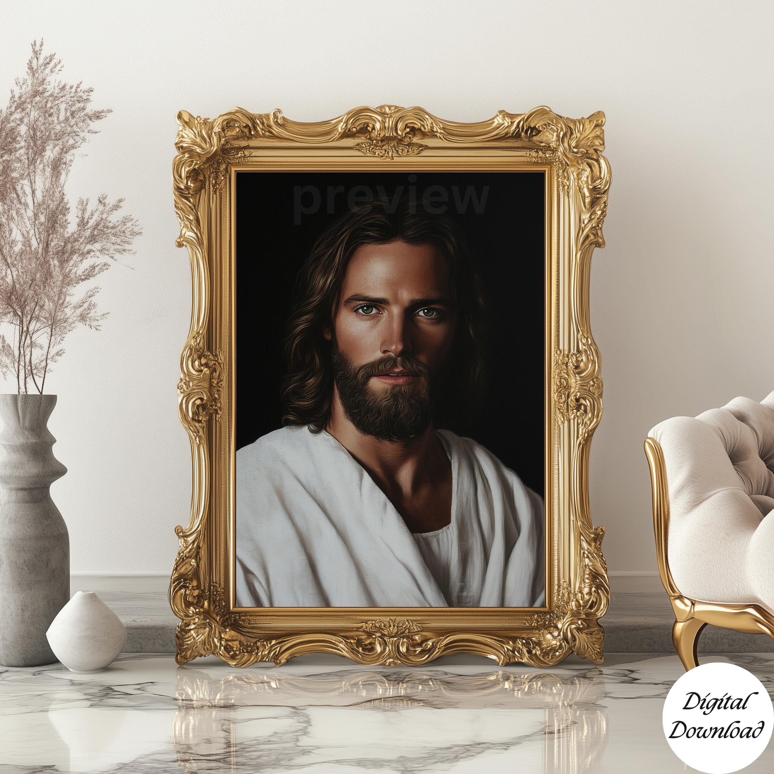 Prince of Peace Art: Jesus Christ Portrait, Christian Home Decor ...