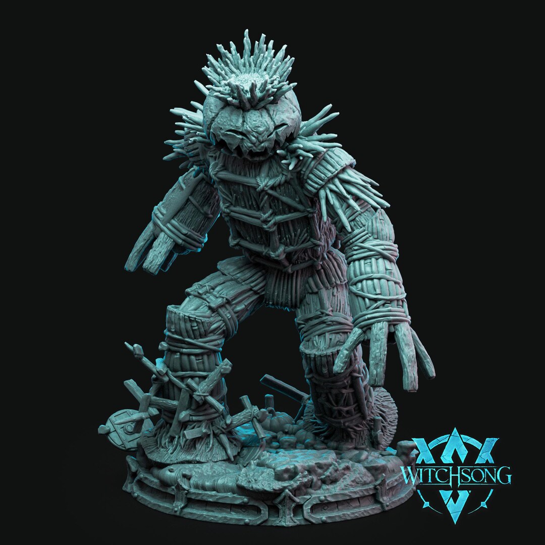 Wickerman Golem 3d Printed Miniatures Witchsong Miniatures RPG Figure ...