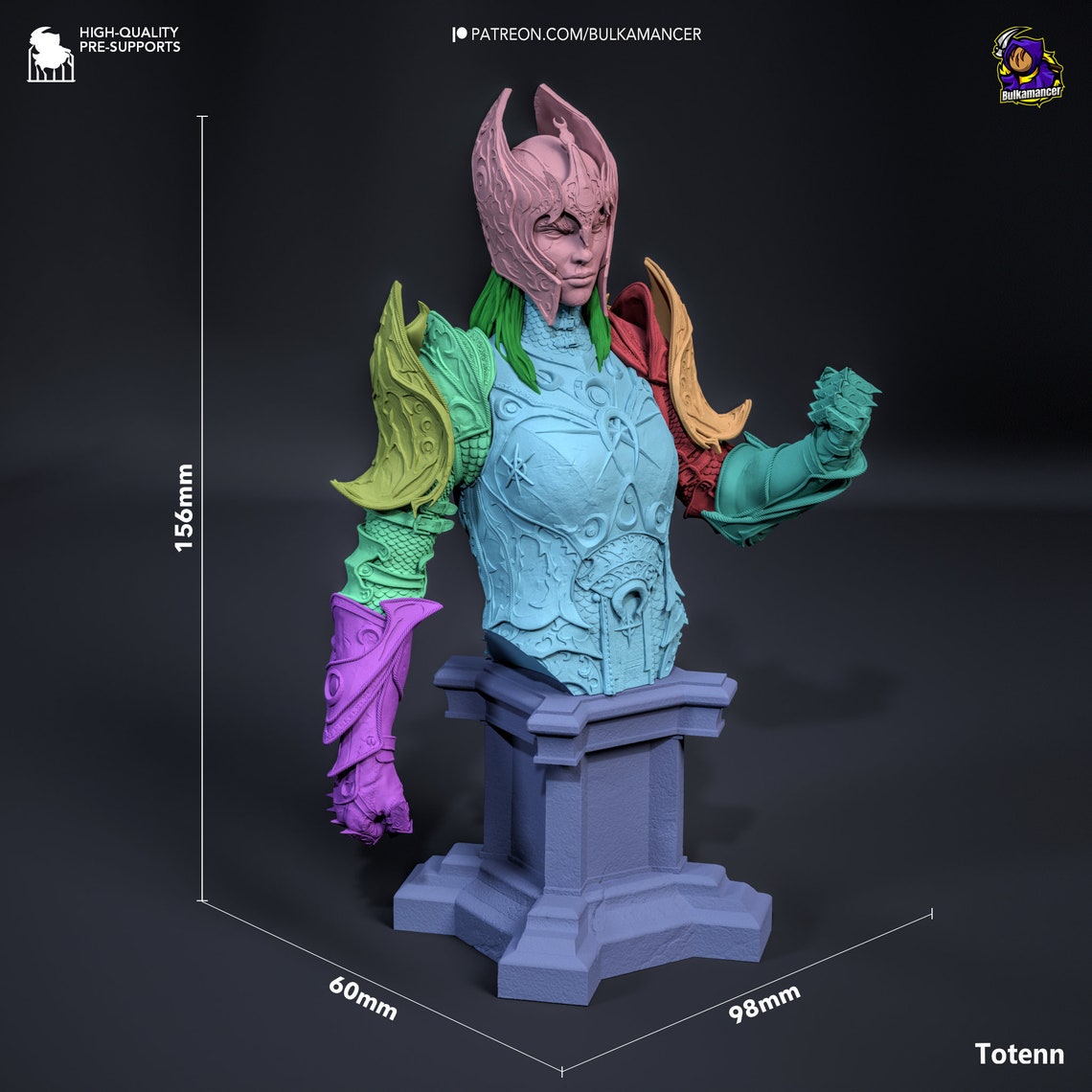 Redeemed Angel 3d Printed Figure Bulkamancer Sculpts RPG Figure RPG ...