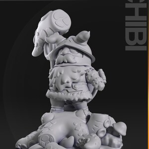 Chibi Dwarf 3d Printed Figure Nomnom Figures RPG Figure RPG Tabletop ...