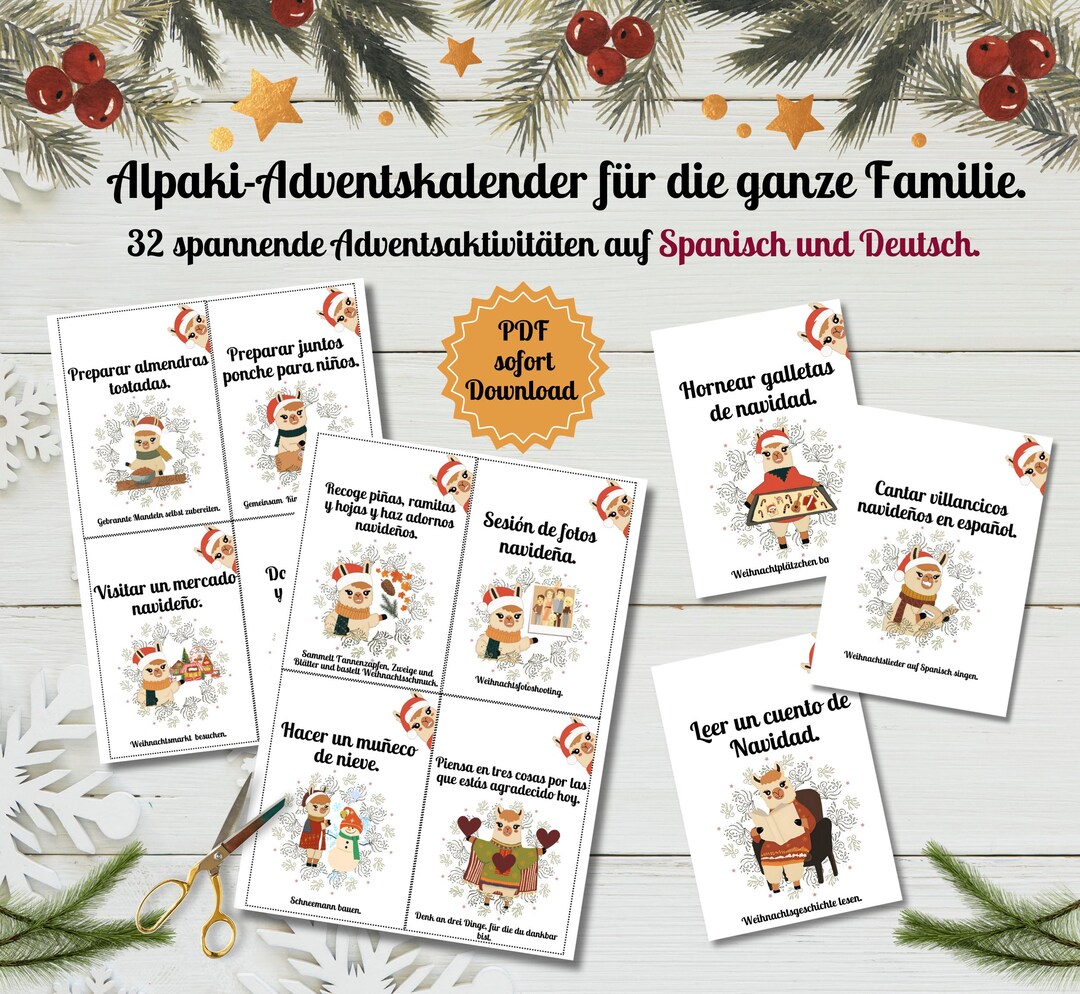 Alpaki Advent Calendar for the Whole Family. 32 Exciting Advent ...