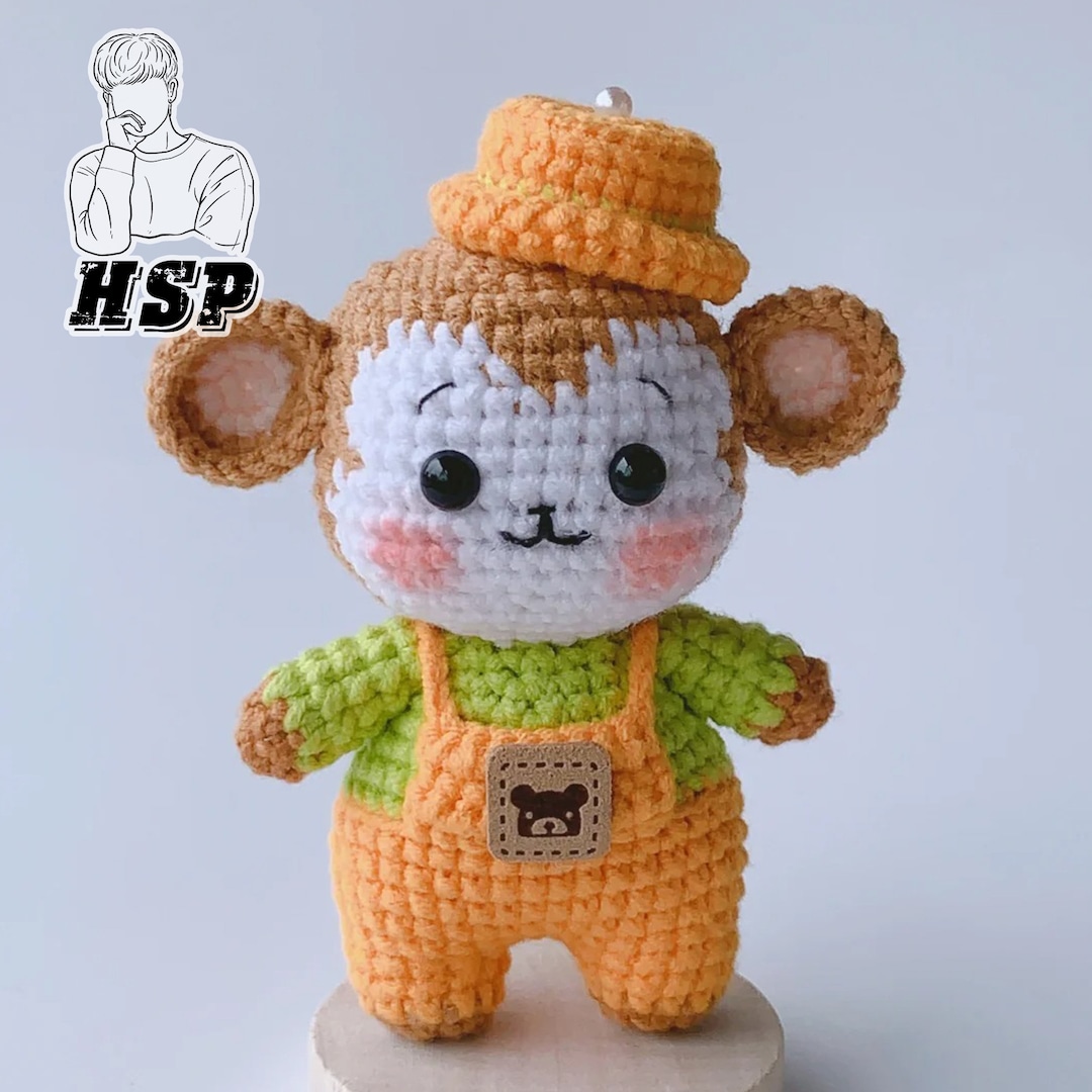 Cute Monkey Doll Crochet Pdf Pattern - Etsy Australia
